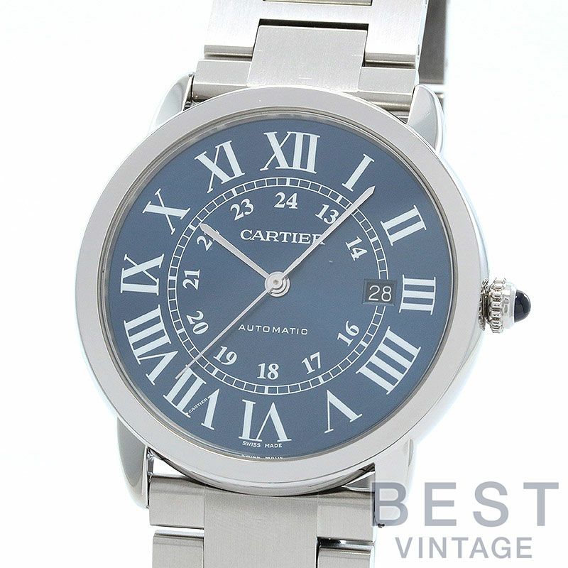 【中古】CARTIER RONDE SOLO DE CARTIER WATCH 42MM カルティエ ロンドソロ ドゥ カルティエ 42MM ...
