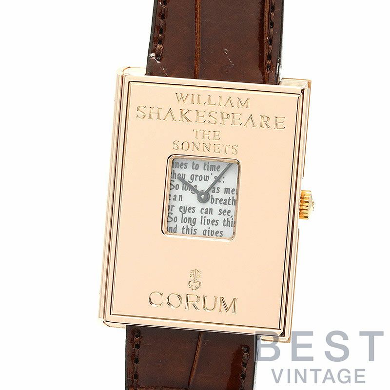 【中古】CORUM GOLDEN BOOK SHAKESPEARE LIMITED TO 50 PIECES コルム ゴールデンブック ...