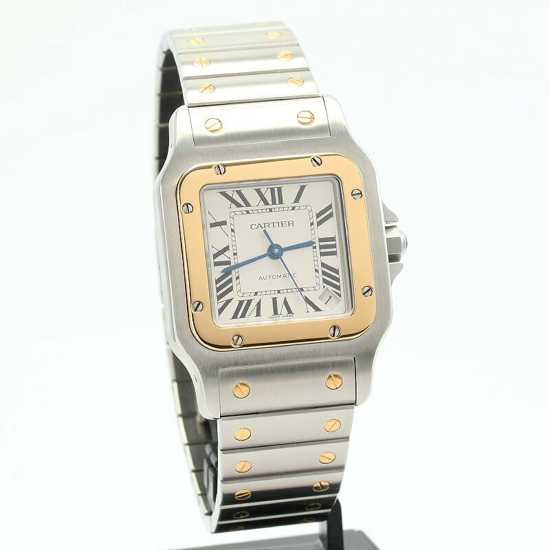 【中古】CARTIER SANTOS GALBEE EXTRA LARGE MODEL カルティエ サントスガルベ XL W20099C4 ...