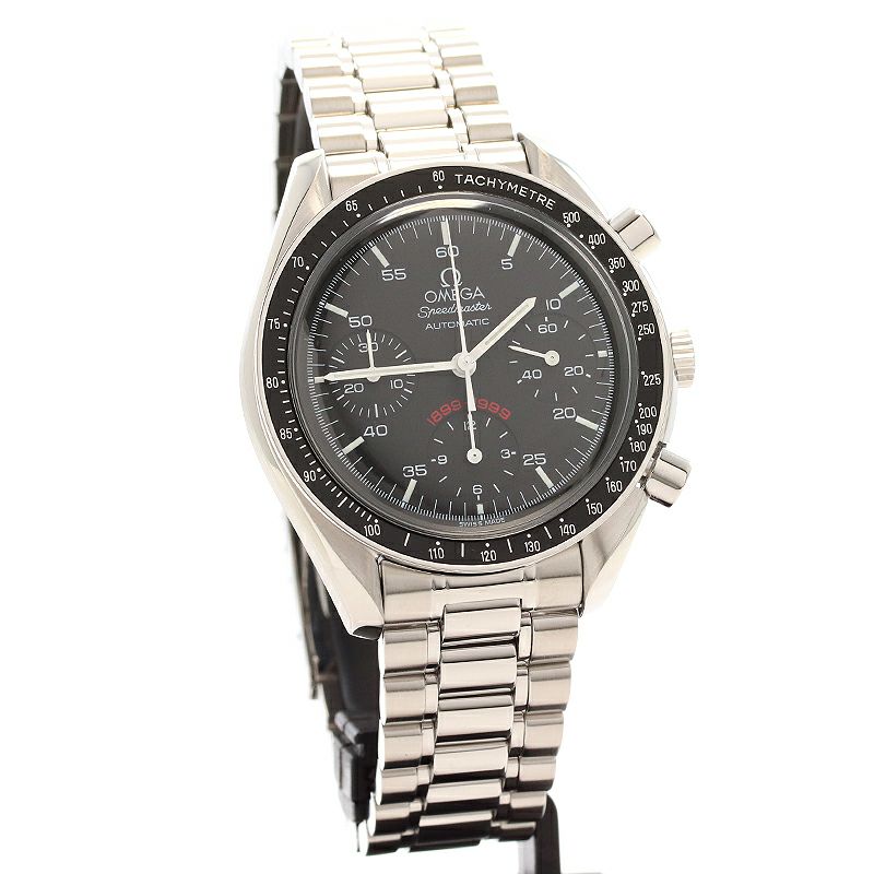 【中古】OMEGA SPEEDMASTER REDUCED A.C. MILAN 100TH ANNIVERSARY LIMITED オメガ ...