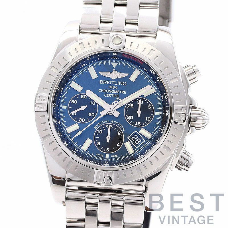 【中古】BREITLING CHRONOMATJSP JAPAN LIMITED ブライトリング クロノマットJSP AB0115111C1A1 (A001C87PA / AB011511 ...