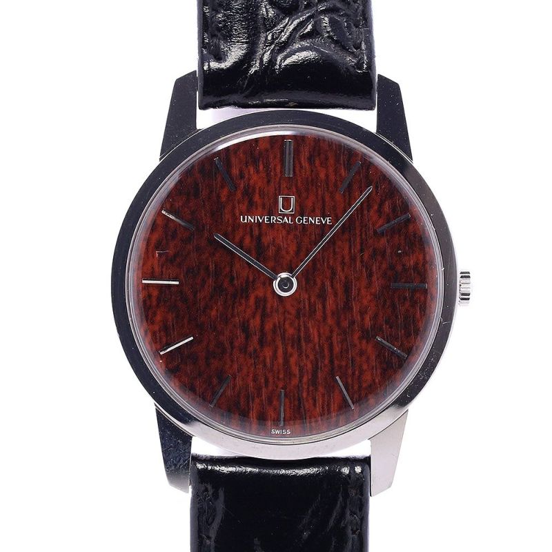 【中古】UNIVERSAL GENEVE WOOD DIAL ユニバーサルジュネーブ ウッドダイヤル 842121/02｜ヴィンテージブランド ...