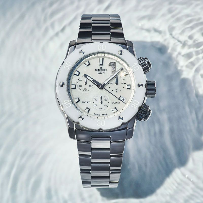 EDOX CHRONOFFSHORE-1 CHRONOLADY エドックス クロノオフショア1 クロノレディ 10255-3BM-NADN ...