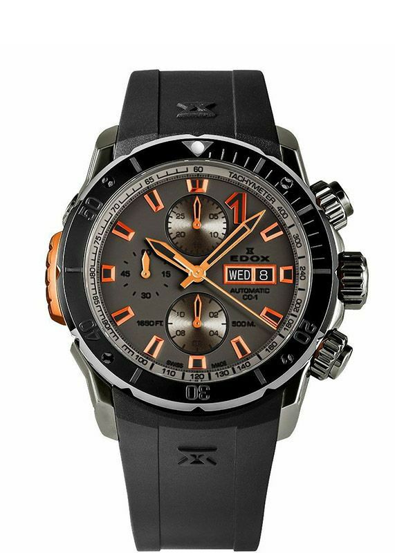 EDOX CHRONOFFSHORE-1 BEZEL LOCK CHRONOGRAPH AUTOMATIC エドックス クロノオフショア1 ...