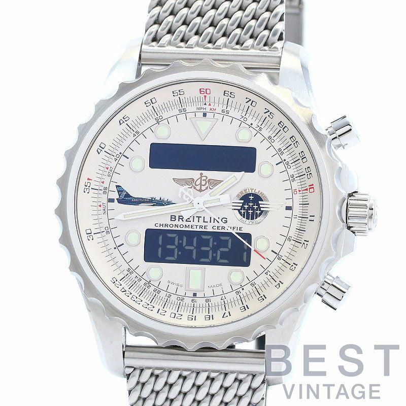 【中古】BREITLING CHRONOSPACE BREITLING JET TEAM ブライトリング クロノスペース ブライトリングジェットチーム A78365 (A785GJTACA ...