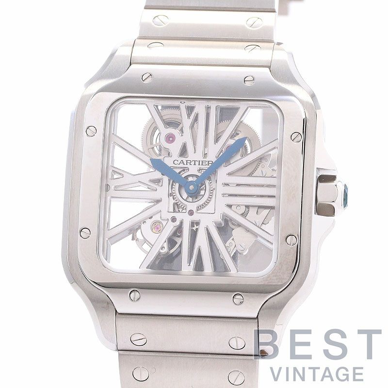 【中古】CARTIER SANTOS DE CARTIER SKELETON LARGE MODEL カルティエ サントス ドゥ カルティエ ...