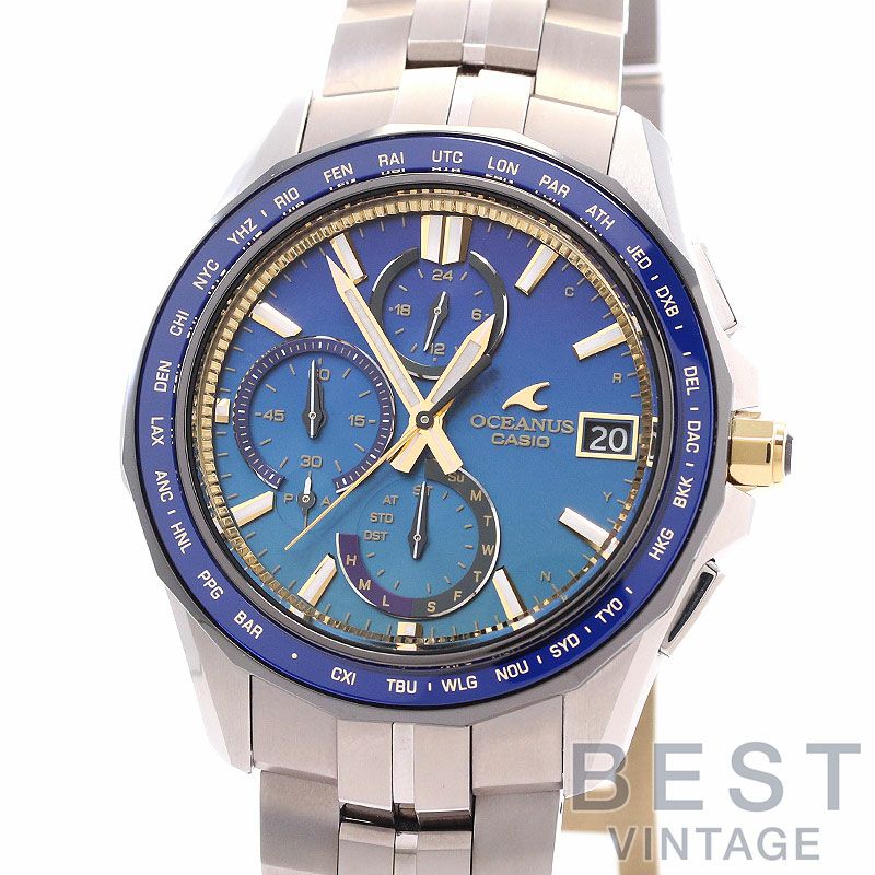 【中古】CASIO OCEANUS MANTA S7000 SERIES CASIO WATCH 50TH ANNIVERSARY EDITION カシオ オシアナス マンタ S7000 ...