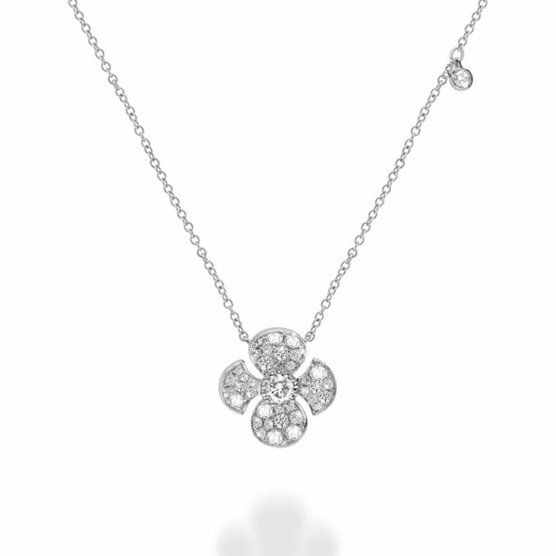 LOVEMARK DIAMOND FLEURS DELUXE NECKLACE ラブマークダイヤモンド フルール デラックス ネックレス ...